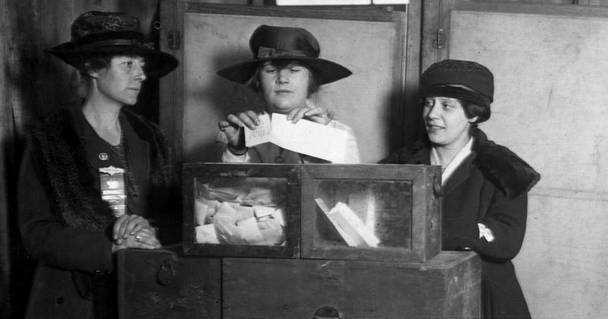 26 Août 1920 Les Femmes Obtiennent Le Droit De Vote Aux États Unis