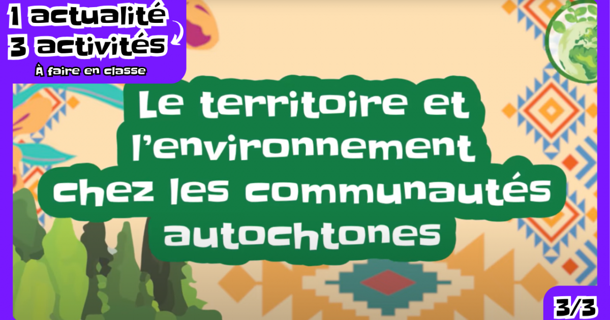 Activité pédagogique (3): Le territoire et l’environnement chez les ...